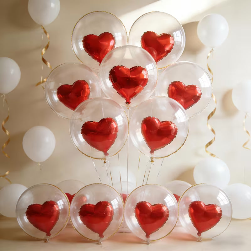 Transparent Heart Shaped Balloons – NOVA Class 2026